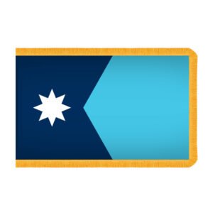 NEW Minnesota Pole Hem & Gold Fringe Flags - Red River Flags